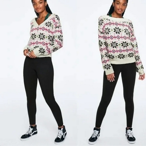 PINK Victoria's Secret | Sweaters | Pink Victorias Secret Fair Isle ...